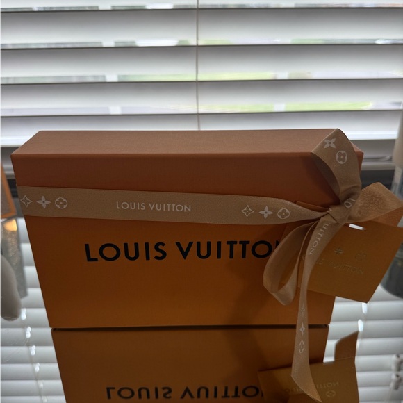 Louis Vuitton | Bags | Louis Vuitton Orange Gift Box Set With Tan ...